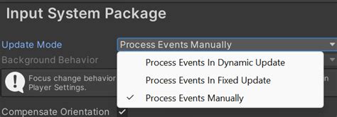 Updating Input System Manually Doesnt Seem To Be Working Unity