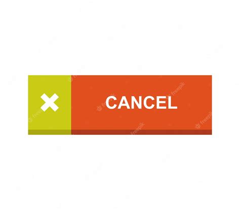 Premium Vector Cancel Button