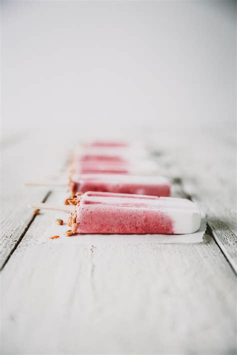 Raspberry Coconut Breakfast Ice Pops Swoon Food