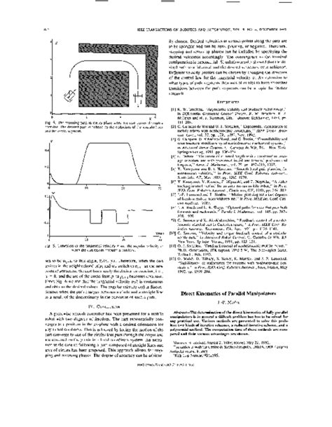 Pdf Direct Kinematics Of Parallel Manipulators