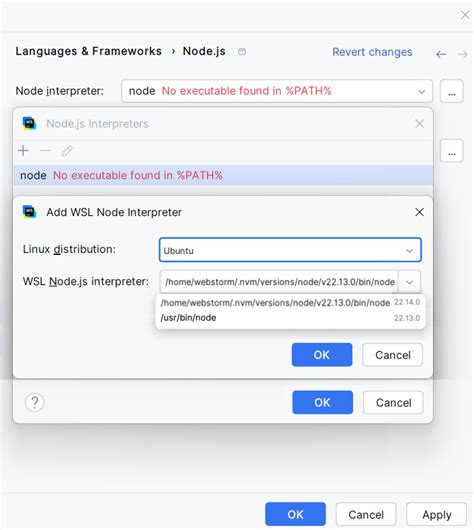 Node js WebStorm 文档
