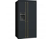 Отдельностоящий холодильник Side-by-Side, Антрацит Smeg SBS8004AO ...
