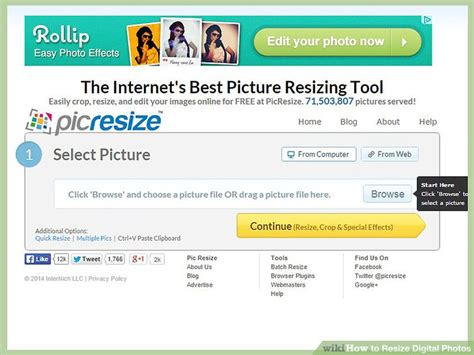 Ways To Resize Digital Photos WikiHow