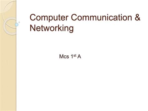 First Presentation Ccn Pptx