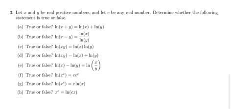 solved 3 let x and y be real positive numbers and let c be