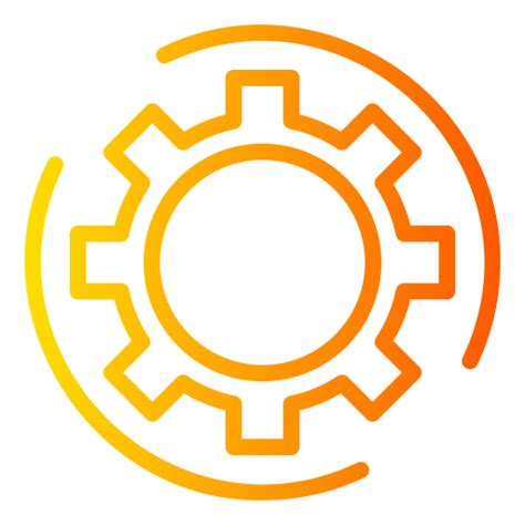 Cogwheel Generic Gradient Outline Icon