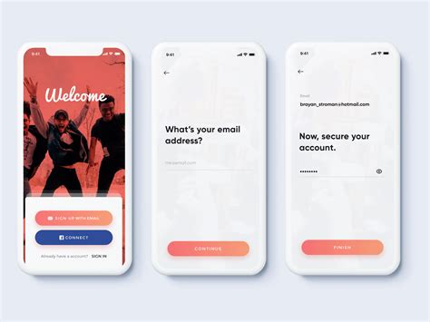 Simple Sign Up Flow Meetups App By Gowtham K On Dribbble