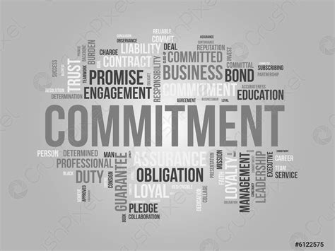Word Cloud Background Concept For Commitment Responsibility Engagement Business Contract