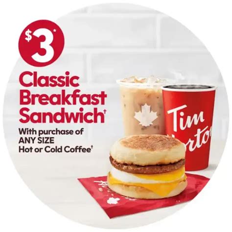 Tim Hortons Breakfast Menu With Prices Canada 2026