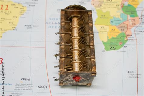 Hoogkerk Netherlands November 10 2021 Tuning Capacitor Or Rotary Variable Capacitor Located