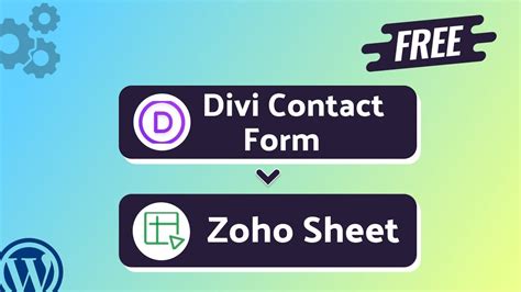 free integrating divi contact form with zoho sheet step by step