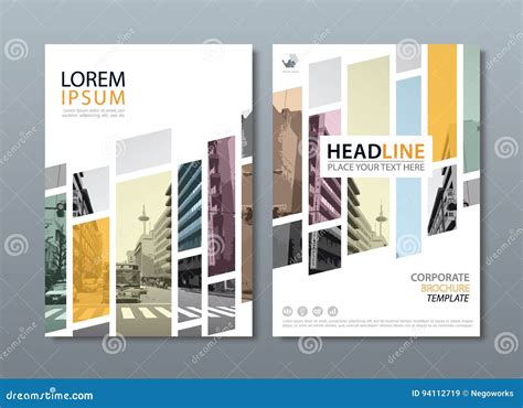 Vector Leaflet Brochure Flyer Template A4 Size Design Annual Report Book Cover Layout Design
