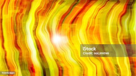 추상 밝은 노란색 줄무늬 공간공간의 왜곡 컴퓨터 생성 된 배경 3d 렌더링에 있습니다 0명에 대한 스톡 사진 및 기타 이미지 0명 3차원 형태 개념 Istock