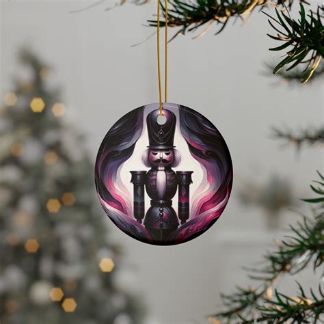 Gothic Nutcracker Ceramic Ornaments 2 Side Print 1pc 3pcs 5pcs