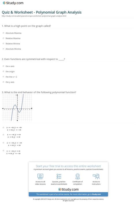 Graphing Polynomials Worksheet Algebra Db Excel