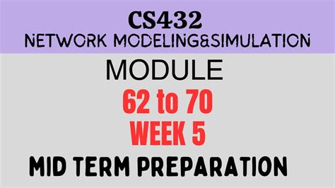 cs432 short lectures cs432 week 5 topic 62 to 70 cs432 midterm