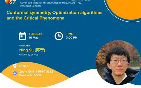qst seminar conformal symmetry optimization algorithms and the