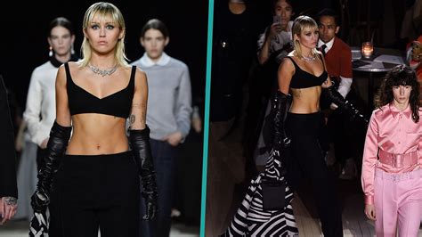 Miley Cyrus Makes Surprise Runway Appearance At Marc Jacobs Fashion
