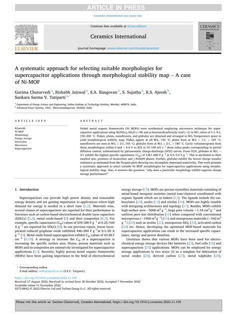 Pdf A Systematic Approach For Selecting Suitable Morphologies For