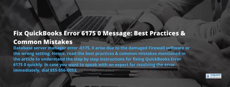 How To Fix QuickBooks Error Messages With Best Practices