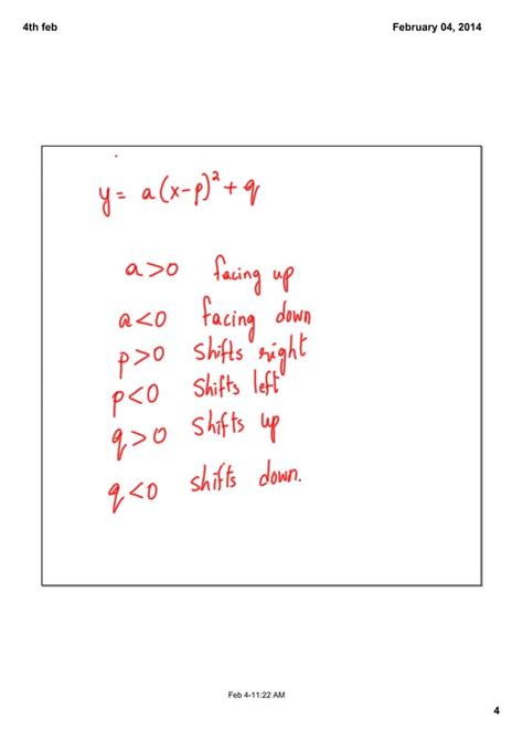 4th Feb Basic Graphs Review Pdf