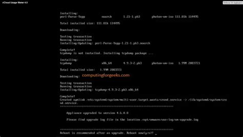 How To Upgrade Vmware Vcloud Usage Meter Computingforgeeks