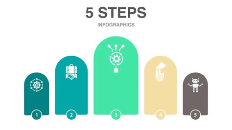 Premium Vector System Business Algorithm Industry Robotics Icons Infographic Design Layout