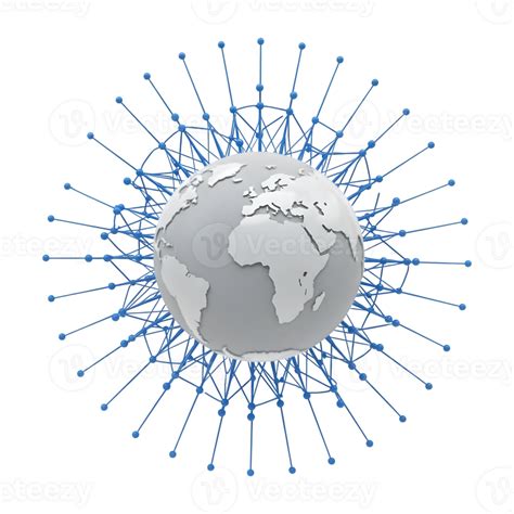 Global Interconnectedness A Planetary Network Of Nodes And Connections