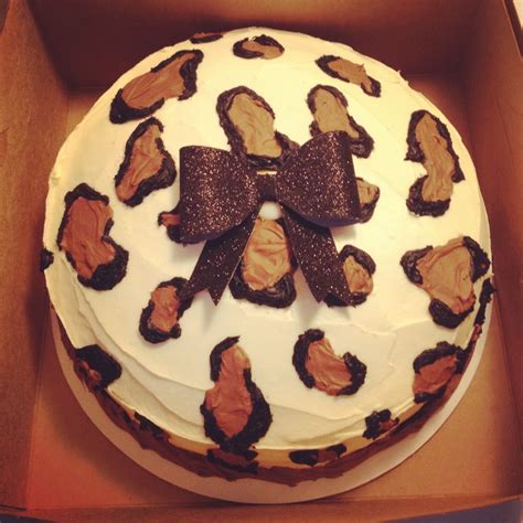 Cheetah Print Cake For Mothers Birthday