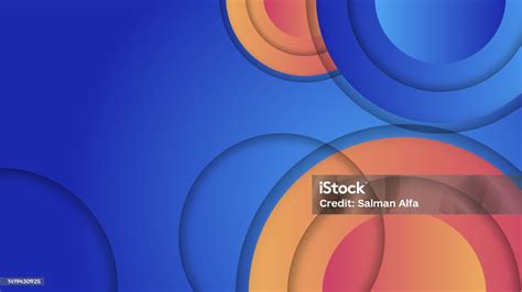 추상 파란색 배경과 핑크 오렌지 노란색 네온 그라디언트 벡터 일러스트 레이 션 0명에 대한 스톡 벡터 아트 및 기타 이미지