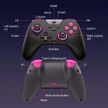 EasySMX EasySMX X05 PC And Multiplatform Gaming Controller With Hall Effect Joysticks 7 Light