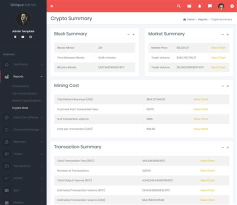 Unique Crypto Bootstrap Admin Templates