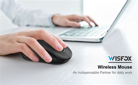 Amazon Com WisFox G Wireless Mouse For Laptop Ergonomic Computer Mouse With USB Receiver