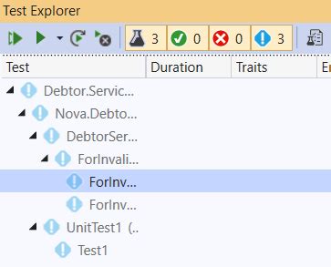 Xunit Visual Studio Test Explorer Puts All Tests Under Not Run Tests Stack Overflow