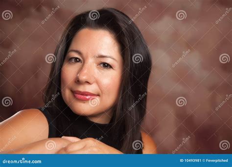 Attractive Hispanic Woman Portrait Stock Image Image Of Brunette