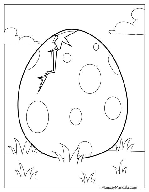 Dinosaur Eggs Coloring Pages 2025