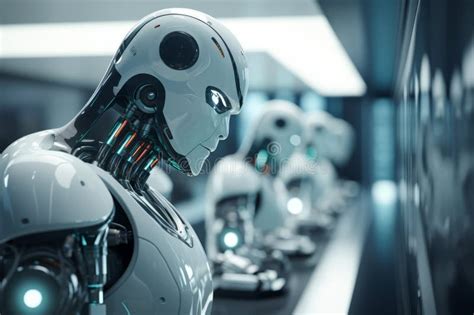 Futuristic Robotics And Automation Revolutionizing Industries Stock Illustration Illustration