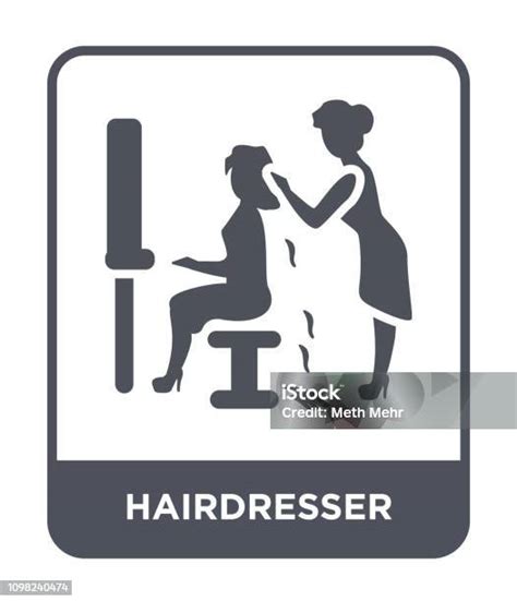 흰색 바탕에 미용사 아이콘 벡터 미용사 유행 가득 직업 및 작업 컬렉션에서 아이콘 가위에 대한 스톡 벡터 아트 및 기타 이미지