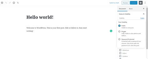 Easy Steps To Create A Private Post In WordPress AF Themes