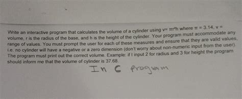 Solved Write An Interactive Program That Calculates The Chegg