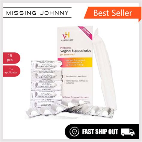 Vh Essentials Ph Balanced Prebiotic Vaginal Suppositories 15 Count Lazada Ph