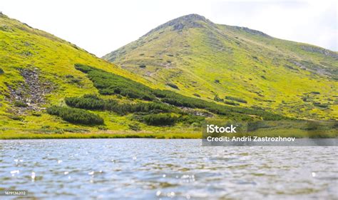 전경에 녹색 봉우리와 잔물결이 있는 호수가 있는 산 풍경 산에 대한 스톡 사진 및 기타 이미지 산 컵받침 0명 Istock