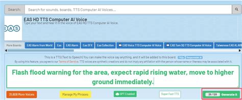 Best EAS Voice Generator Online for EAS AI Voice
