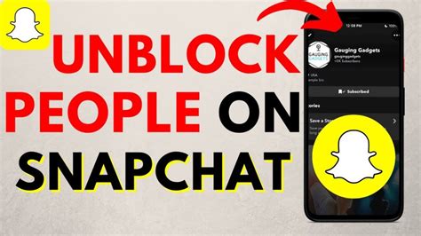 How To Unblock Someone On Snapchat Reconnecting With Them InoSocial