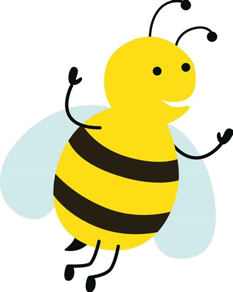 Bee Cartoon Illustration 23675656 Vector Art At Vecteezy