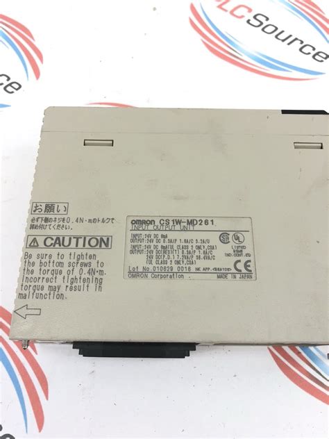 OMRON PLC INPUT OUTPUT UNIT CS1W MD261 24VDC 6mA