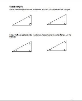 Identifying The Hypotenuse Adjacent And Opposite By P L TPT