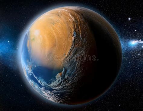 Planet And Outer Space Featuring Elements Like Planetary Surfaces Celestial Objects And Space