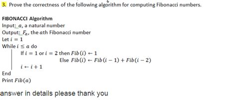 Solved 3 Prove The Correctness Of The Following Algorithm