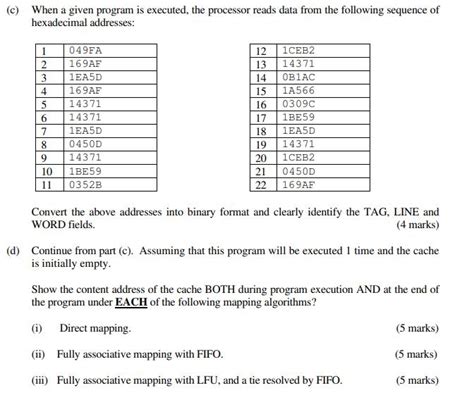 c when a given program is executed the processor